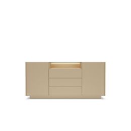 KOMMODE PORTA 176,4/83/39,5cm mit 3 Schubladen 2 T&uuml;ren Beige