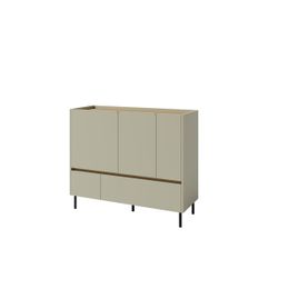 KOMMODE MURO 120/105/40cm mit 2 Schubladen 3 T&uuml;ren Hellgr&uuml;n