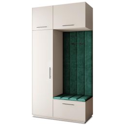 GARDEROBENSCHRANK REMA 120/240/60 cm Modern Garderobe-Set Kaschmir