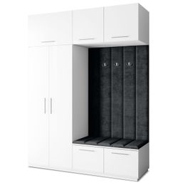 GARDEROBENSCHRANK REMA 180/240/60 cm Modern Wei&szlig;