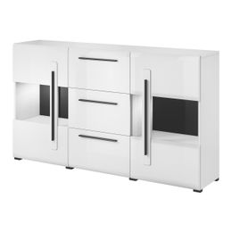 SIDEBOARD TULLIA 180/103/39 cm mit 3 Schubladen und 2 T&uuml;ren Wei&szlig;