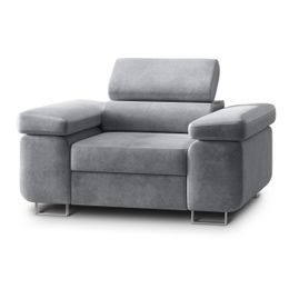 SESSEL CALVO Polstersessel Loungesessel ergonomisch, Grau