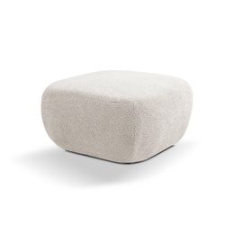 POLSTERHOCKER AMICO Modern Sitzhocker, Fu&szlig;hocker Hellgrau
