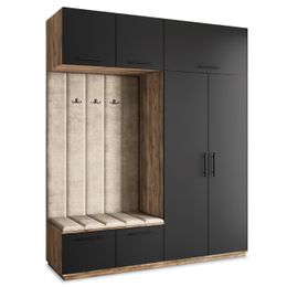 GARDEROBENSCHRANK REMA 200/240/60 cm Modern Eichefarben