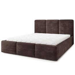 POLSTERBETT MORENA LM 140x200 cm mit Bettk&auml;sten - Braun