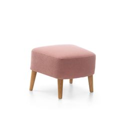 MASSENO Sitzhocker RYZE, Modern Polsterhocker, Fu&szlig;hocker Rosa
