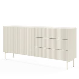 SIDEBOARD TRATTO 177/81,2/39,8cm mit 3 Schubladen 2 T&uuml;ren Kaschmir