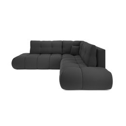 ECKSOFA DUCA II R-S Grau Jersey mit Schlaffunktion