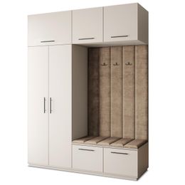 GARDEROBENSCHRANK REMA 180/240/60 cm Modern Garderobe-Set Kaschmir