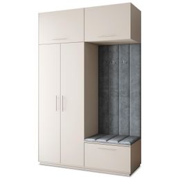 GARDEROBENSCHRANK REMA 150/240/60 cm Modern Garderobe-Set Kaschmir