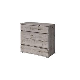 KOMMODE HEIMOR 91,5/85/42cm mit 4 Schubladen T&uuml;ren Eiche wellington