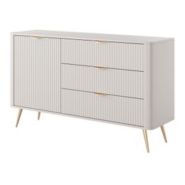 SIDEBOARD LANTANA 138/81/38 cm mit 3 Schubladen und 1 T&uuml;ren Beige