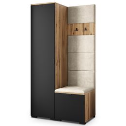 GARDEROBENSCHRANK LORI 95/181/51 cm Modern Eiche Wotan