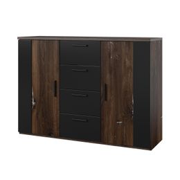 SIDEBOARD SIGNORA 132/94/40 cm mit 4 Schubladen und 2 T&uuml;ren Multicolor