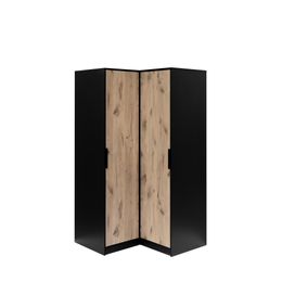 DREHT&Uuml;RENSCHRANK SION 108,5/200/57,5 cm 2-t&uuml;rig Schwarz