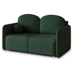 BETTSOFA SUVI II NV Gr&uuml;n Geflochtener Stoff mit Schlaffunktion