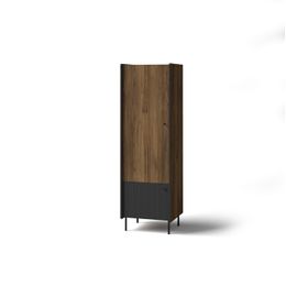 DREHT&Uuml;RENSCHRANK KREON 59/190,7/55cm 2-t&uuml;rig Braun