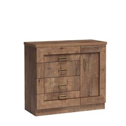 KOMMODE UDINE 100/90/40cm mit 4 Schubladen 1 T&uuml;ren Bronzefarben