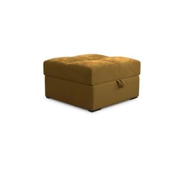 POUF MIZA Gelb 65x65 cm
