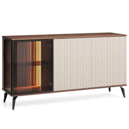 SIDEBOARD TRAMONTO 154/80/39cm 3 T&uuml;ren Nussbaumfarben