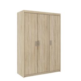 DREHT&Uuml;RENSCHRANK ELENORA 133/190,5/53cm 3-t&uuml;rig Sonoma Eiche