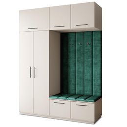 GARDEROBENSCHRANK REMA 180/240/60 cm Modern Garderobe-Set Kaschmir