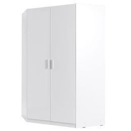 DREHT&Uuml;RENSCHRANK LUGERN 117/197/117cm 2-t&uuml;rig Wei&szlig;