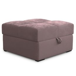 POUF MIZA Rosa 65x65 cm