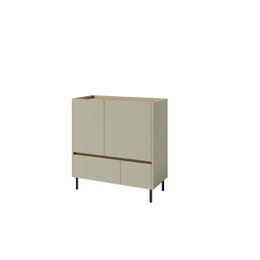 KOMMODE MURO 95/105/40cm mit 2 Schubladen 2 T&uuml;ren Hellgr&uuml;n