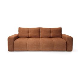 BETTSOFA DUCA Orange Jersey- Stoff mit Schlaffunktion