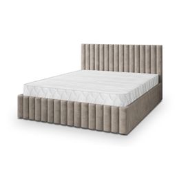 POLSTERBETT CARMIA 140x200 cm mit Bettk&auml;sten - Beige