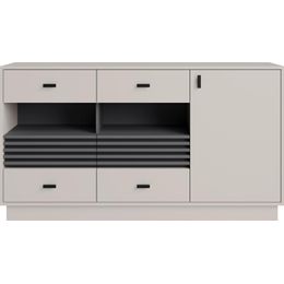 KOMMODE PUNTO 155/85/40cm mit 4 Schubladen 1 T&uuml;ren Kaschmir