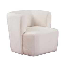 SESSEL MOCHI, Polstersessel Klassisch Loungesessel, Pl&uuml;sch-Stoff Beige