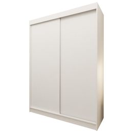 SCHWEBET&Uuml;RENSCHRANK SOFIA 150/216/61 cm 2-t&uuml;rig Wei&szlig;