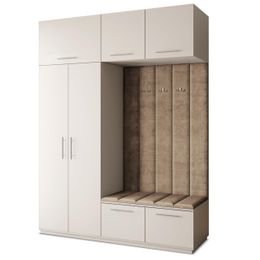 GARDEROBENSCHRANK REMA 180/240/60 cm Modern Garderobe-Set Kaschmir