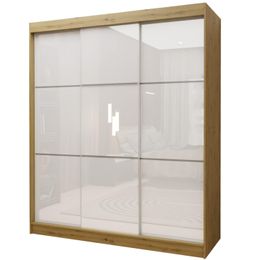 SCHWEBET&Uuml;RENSCHRANK VITALE 180/216/61 cm 3-t&uuml;rig Eiche Artisan