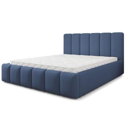 POLSTERBETT ATTORA SR 120x200 cm mit Bettk&auml;sten - Blau