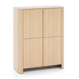 HIGHBOARD AVORIO 103/132/39cm 4 T&uuml;ren Eichefarben