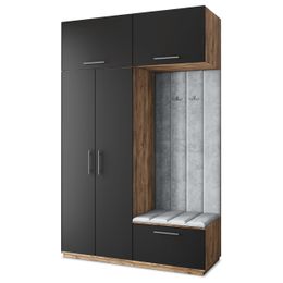 GARDEROBENSCHRANK REMA 150/240/60 cm Modern Eichefarben