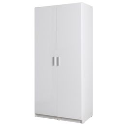 DREHT&Uuml;RENSCHRANK LUGERN 91,2/197,6/53,6cm 2-t&uuml;rig Wei&szlig;
