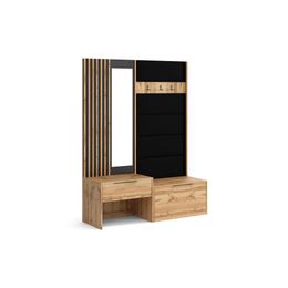 GARDEROBENSCHRANK ZENO 148/190/40 cm Modern Garderobe-Set Eichefarben