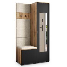 GARDEROBENSCHRANK VIRA 95/181/51 cm Modern Eiche Wotan