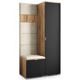 GARDEROBENSCHRANK LORI 95/181/51 cm Modern Eiche Wotan