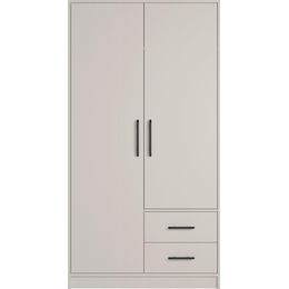 DREHT&Uuml;RENSCHRANK VANO 100/190/56cm 2-t&uuml;rig Kaschmir