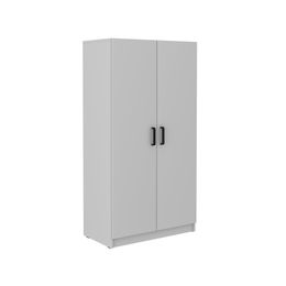 DREHT&Uuml;RENSCHRANK MALTESA 79,9/153,6/43,6cm 2-t&uuml;rig Grau