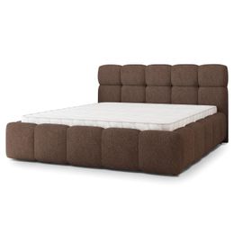 POLSTERBETT FARU Q 180x200 cm mit Bettk&auml;sten - Braun