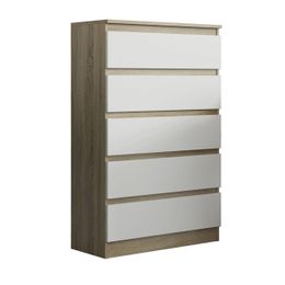 KOMMODE ADRIANO 70/112/33 cm mit 5 Schubladen Sonoma Eiche