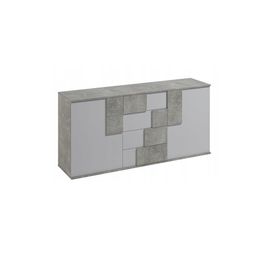 SIDEBOARD ESTRADA 181/85/45 cm mit 4 Schubladen 2 T&uuml;ren Taupe