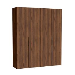 DREHT&Uuml;RENSCHRANK ANCONA 200/240/58cm 4-t&uuml;rig Braun
