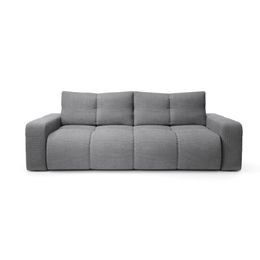 BETTSOFA DUCA Grau Jersey- Stoff mit Schlaffunktion
